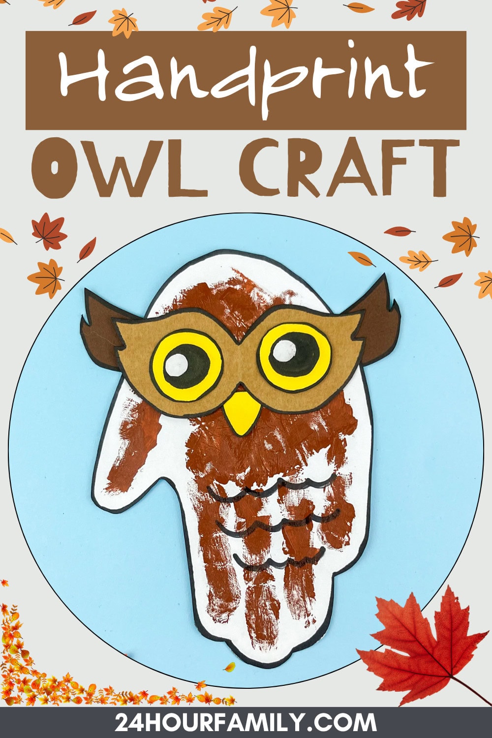 Create a Sweet Handprint Owl Keepsake with This Free Template ...