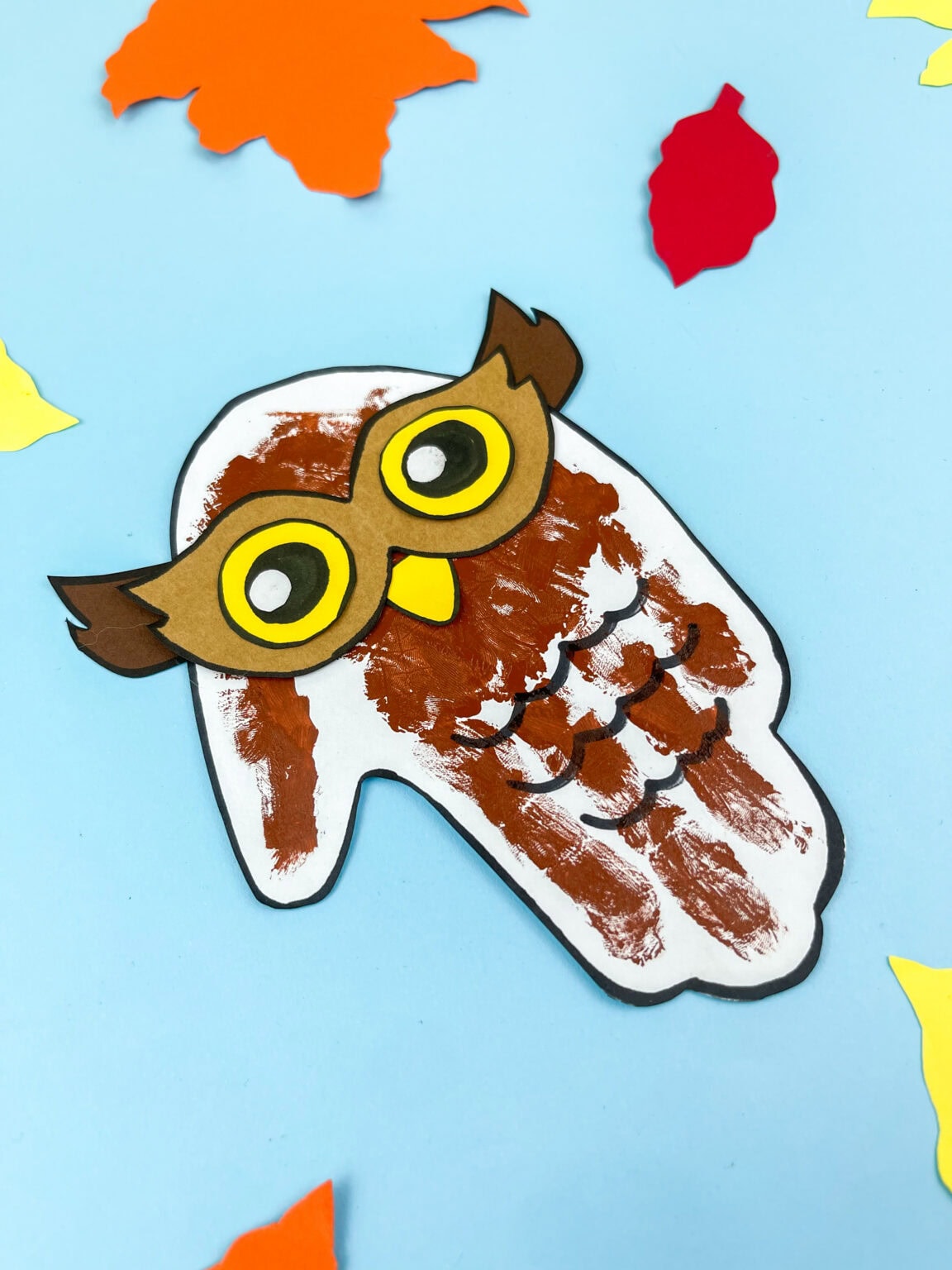 Create a Sweet Handprint Owl Keepsake with This Free Template