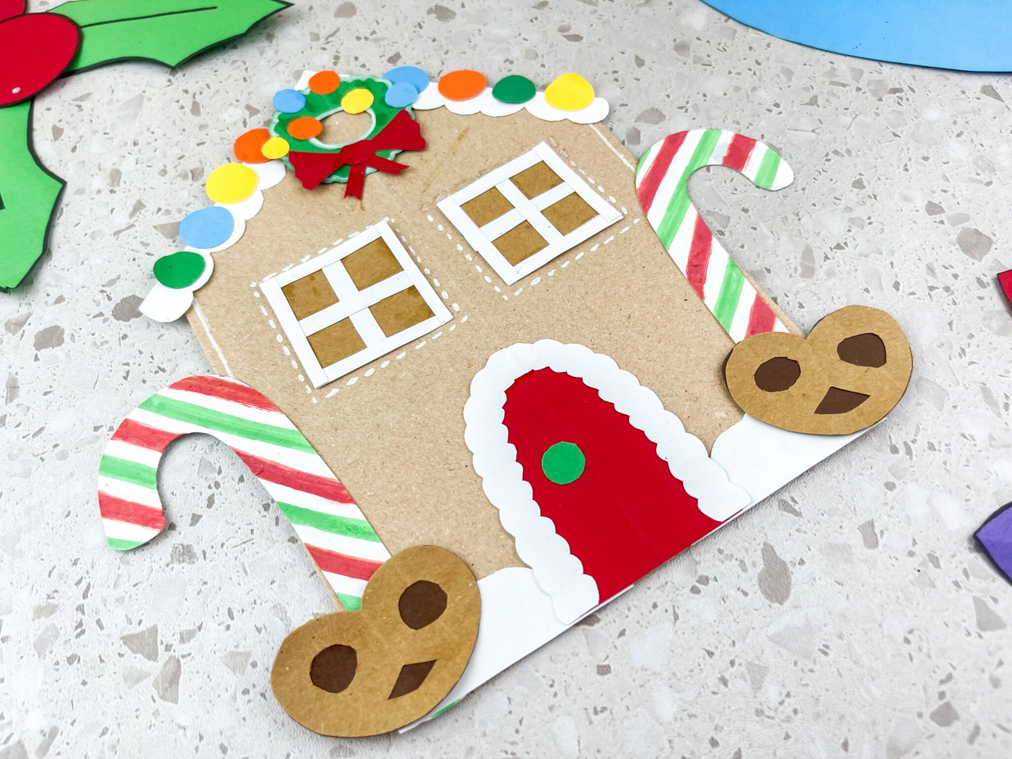 Gingerbread House Paper Bag Craft