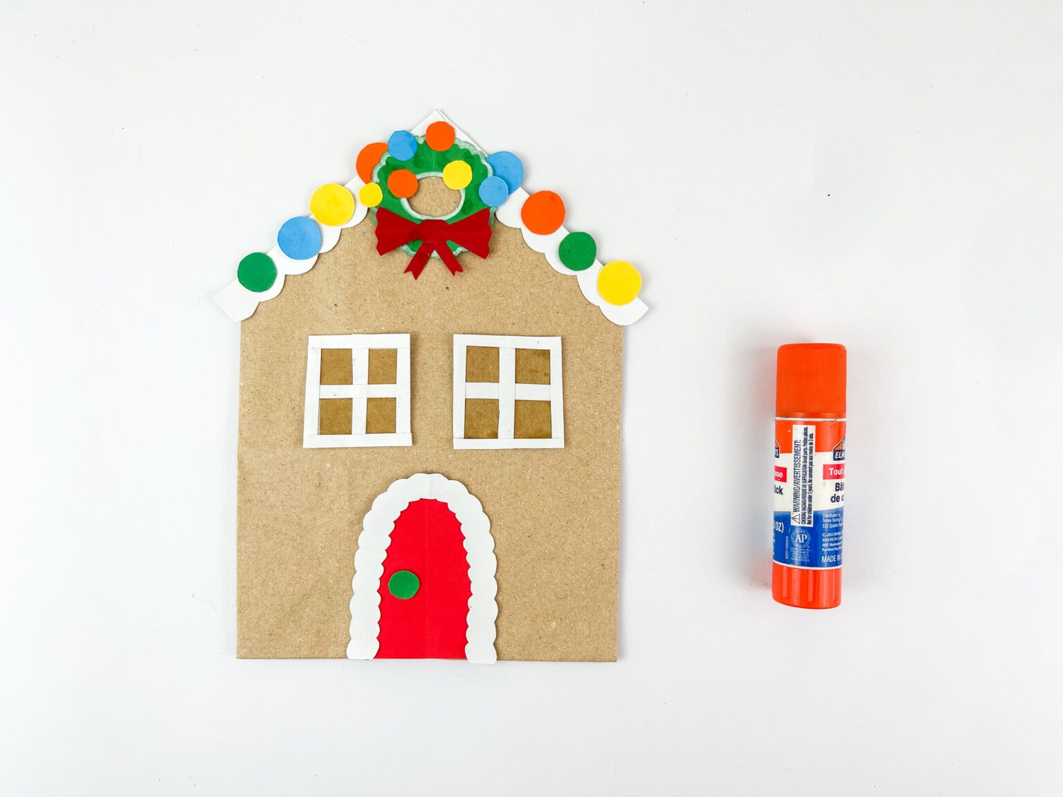 Gingerbread House Paper Bag Craft