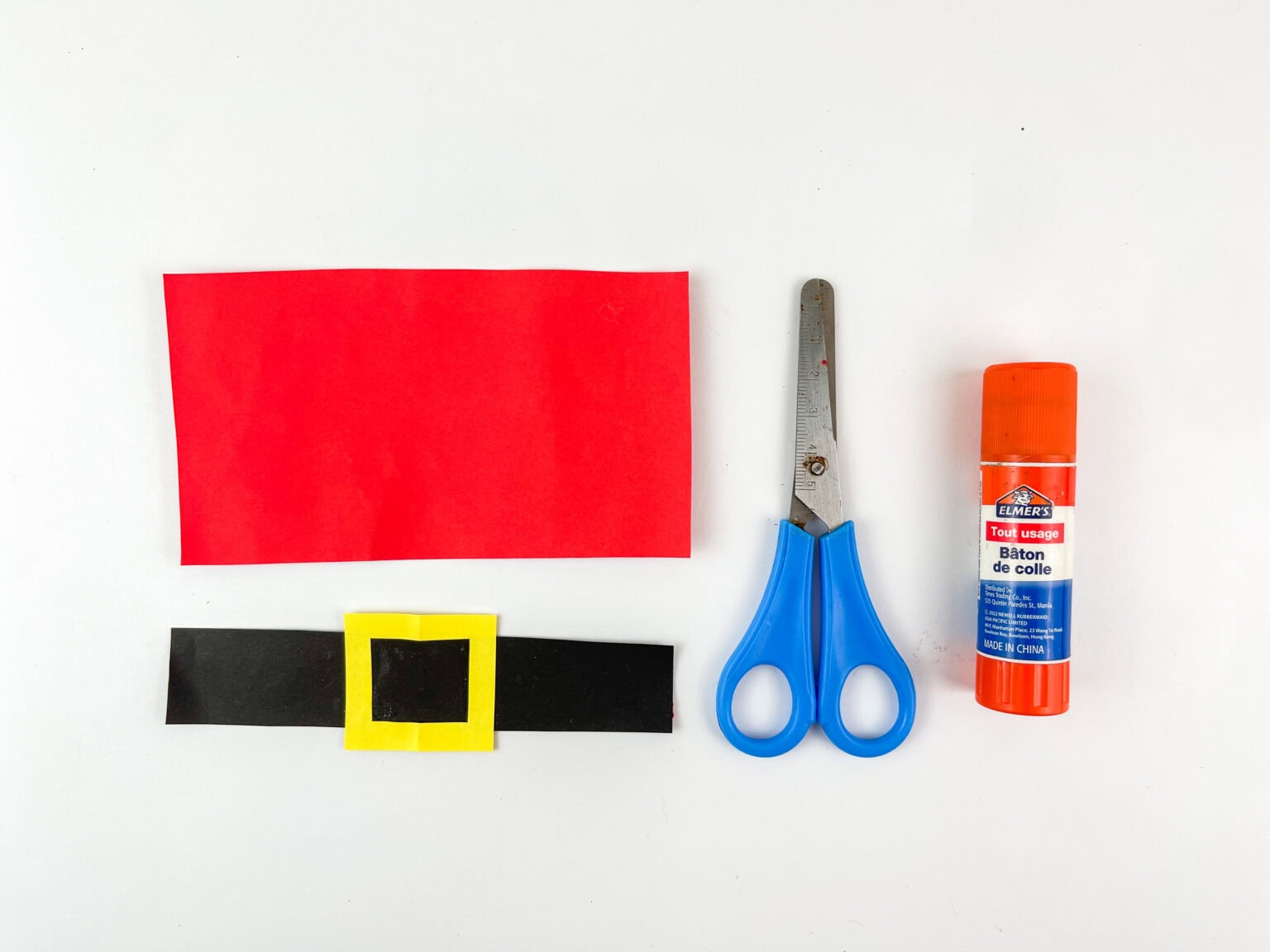 Santa Paper Bag Craft (Free Santa Template)
