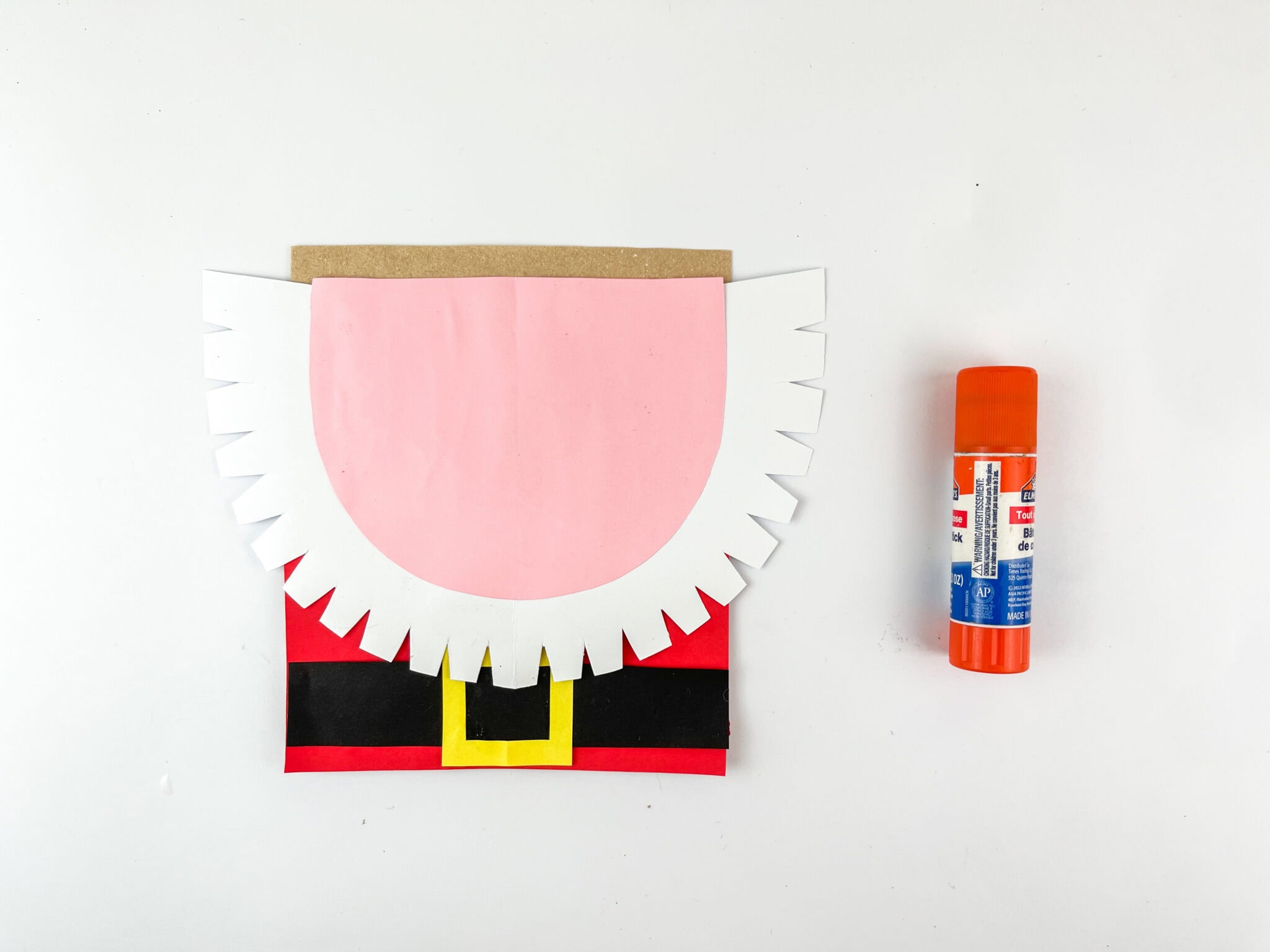Santa Paper Bag Craft (Free Santa Template)