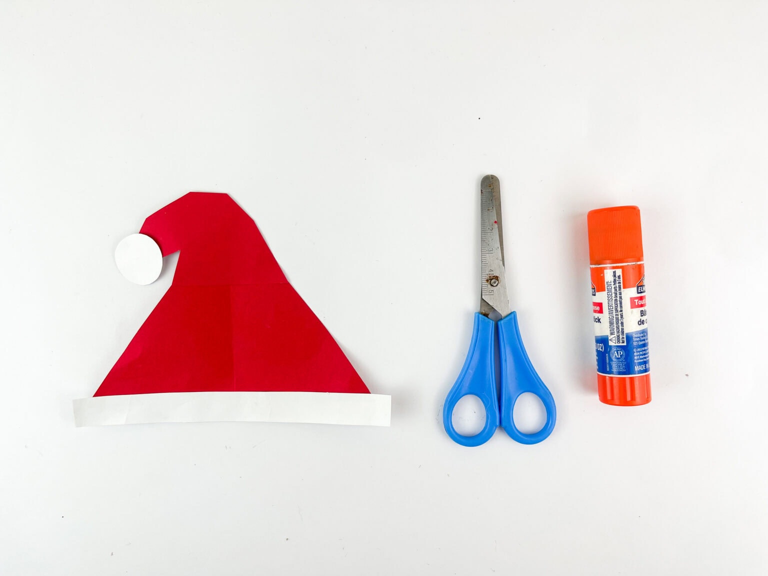 Santa Paper Bag Craft (Free Santa Template)