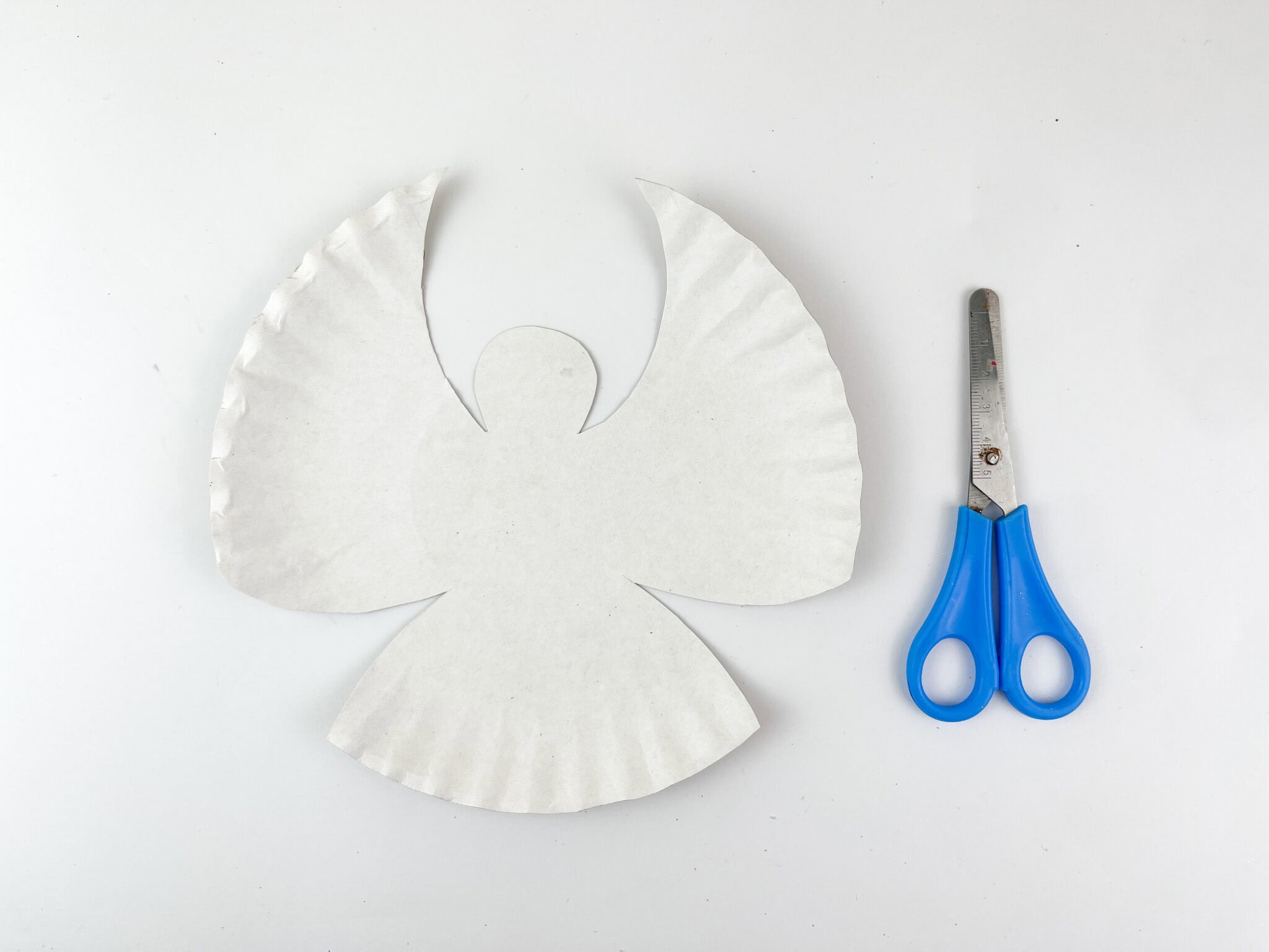 Angel Paper Plate Craft (Free Angel Template)
