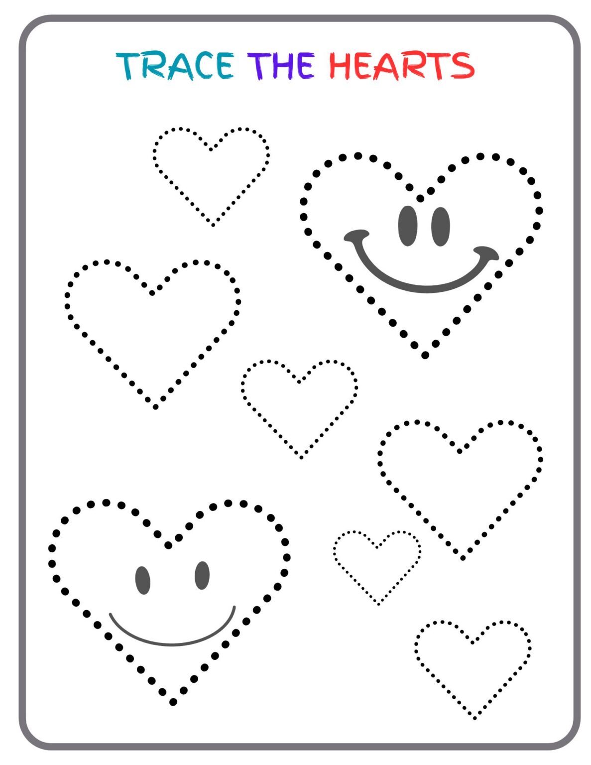 Free Shapes Line Tracing Worksheets For Preschoolers