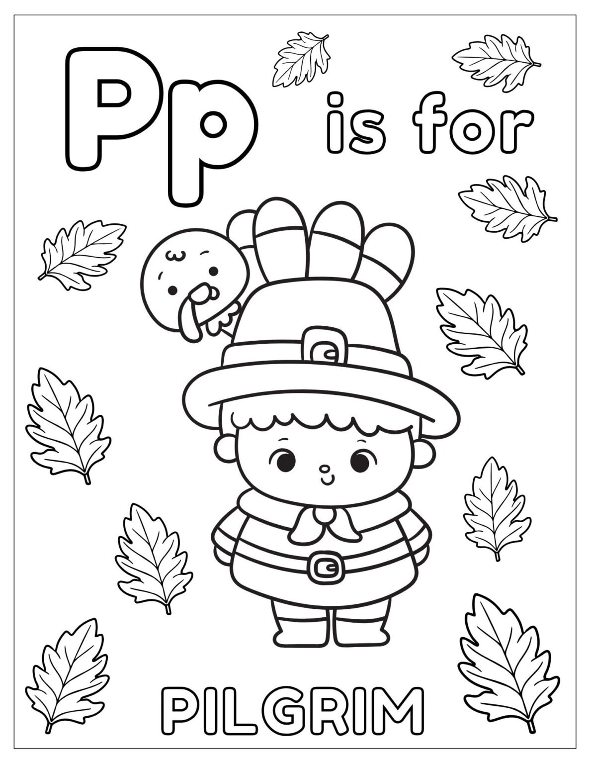 Exclusive Thanksgiving Alphabet Coloring Pages for Fun Learning