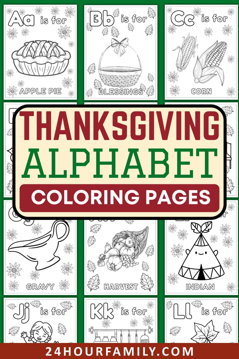 Exclusive Thanksgiving Alphabet Coloring Pages for Fun Learning