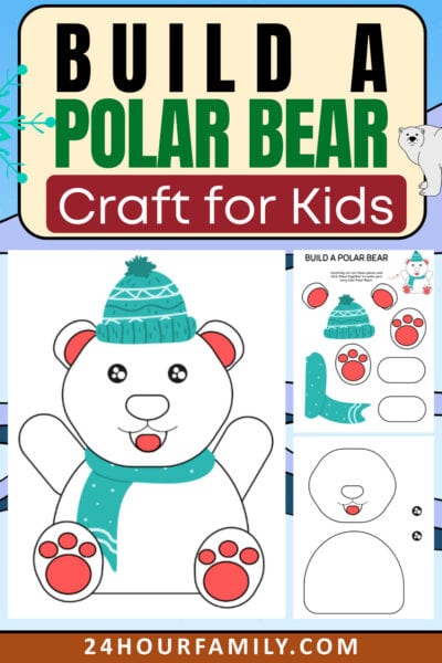 Simple Build A Polar Bear Craft Preschoolers Can Make (Free Printable)