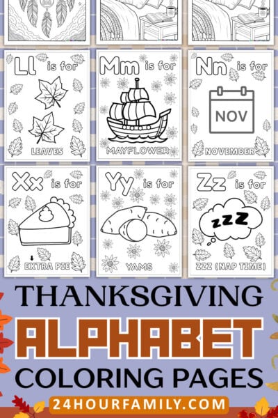 Exclusive Thanksgiving Alphabet Coloring Pages for Fun Learning