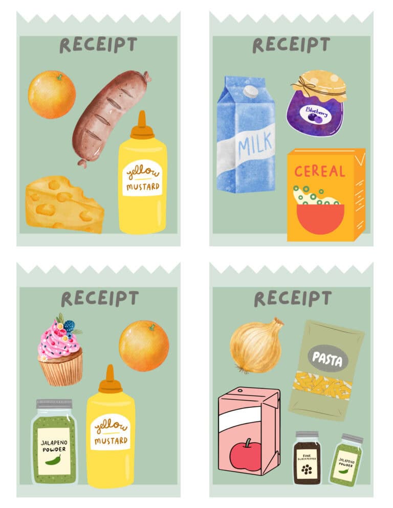 Grocery Store Math Printables