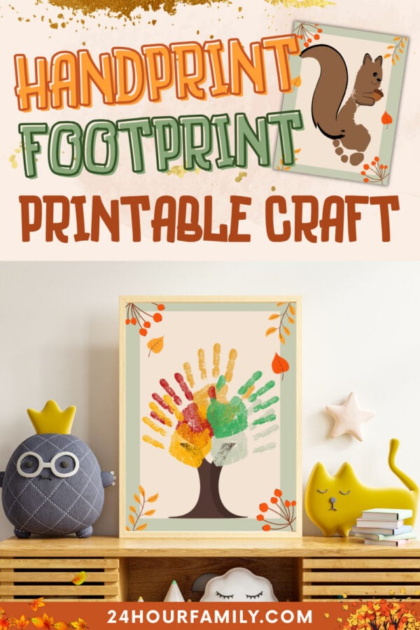 Fall Handprint and Footprint Printable Craft