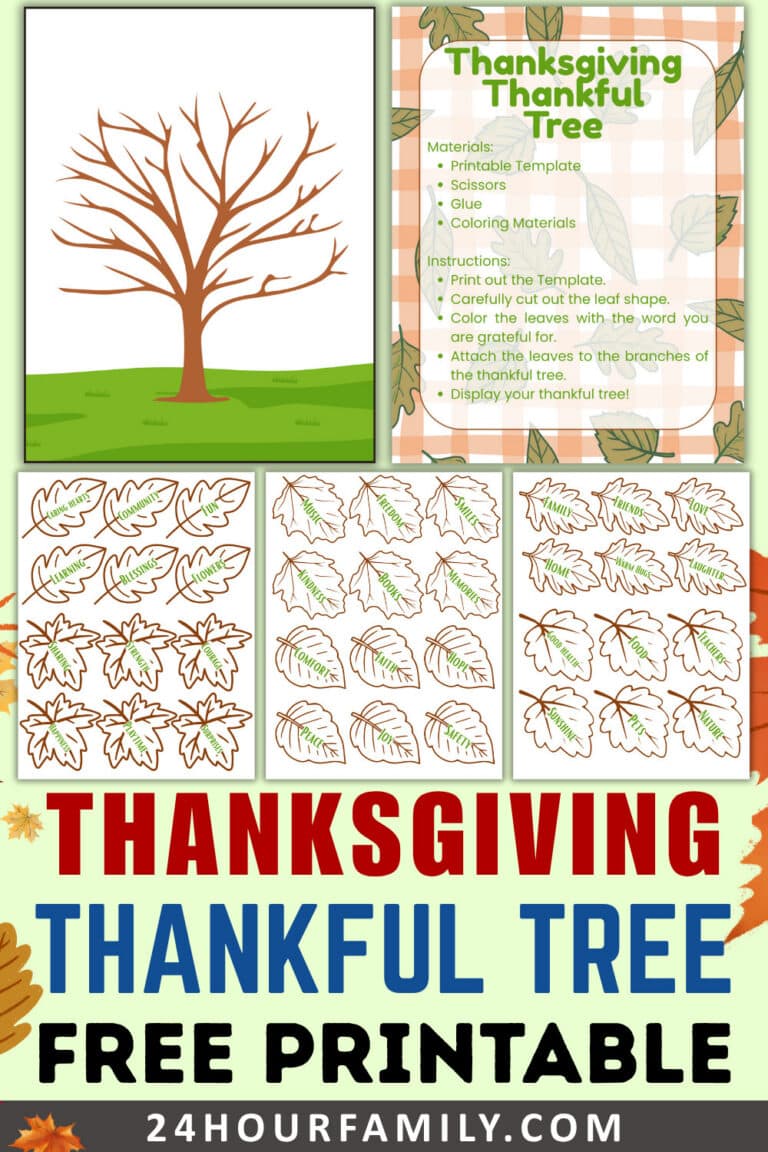 Thanksgiving Thankful Tree Printable