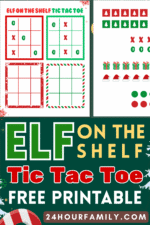 Elf on the Shelf Tic Tac Toe Printable