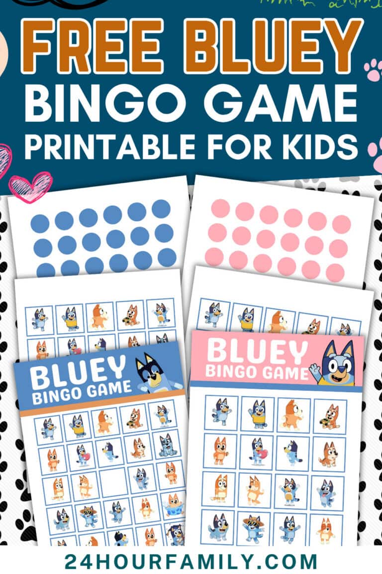 Bluey Bingo Game Printable (Free Game To Download)