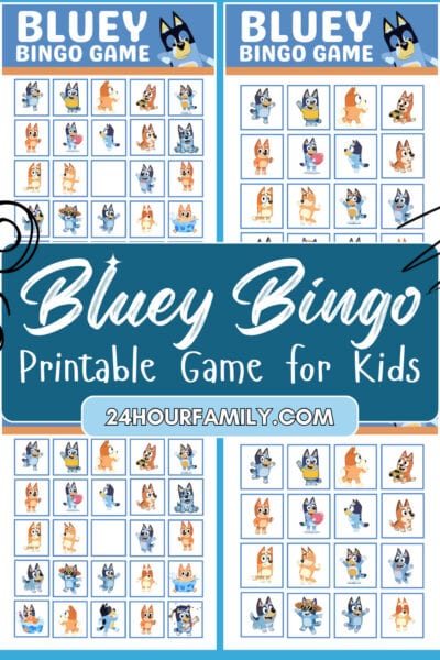Bluey Bingo Game Printable (Free Game To Download) » 24hourfamily.com