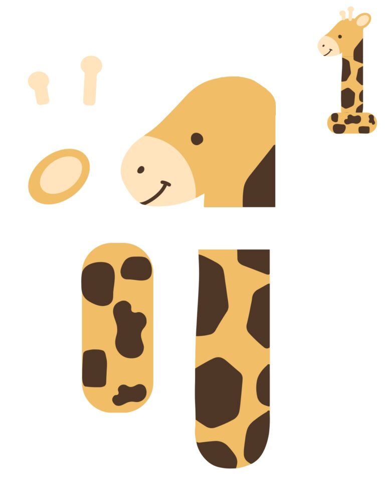 Number Animals Craft Printable — Free Numbers 0–9 PDF » 24hourfamily.com