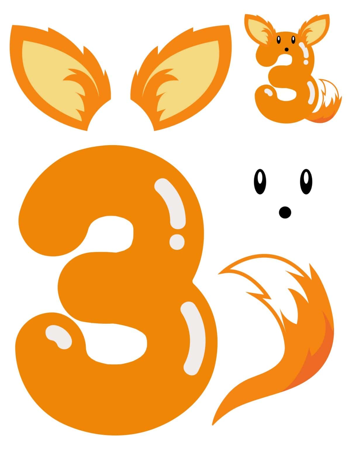 Number Animals Craft Printable — Free Numbers 0–9 PDF » 24hourfamily.com