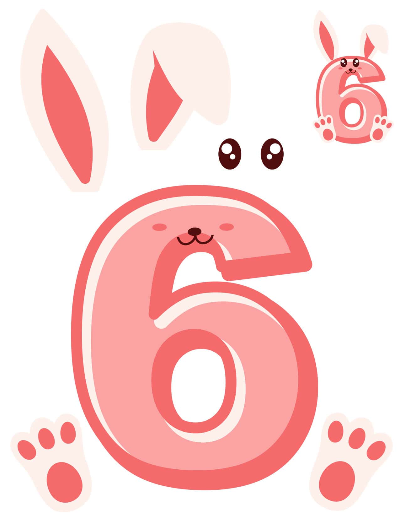 Number Animals Craft Printable — Free Numbers 0–9 PDF » 24hourfamily.com