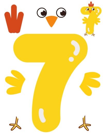 Printable Number Animals Craft (Free To Download)
