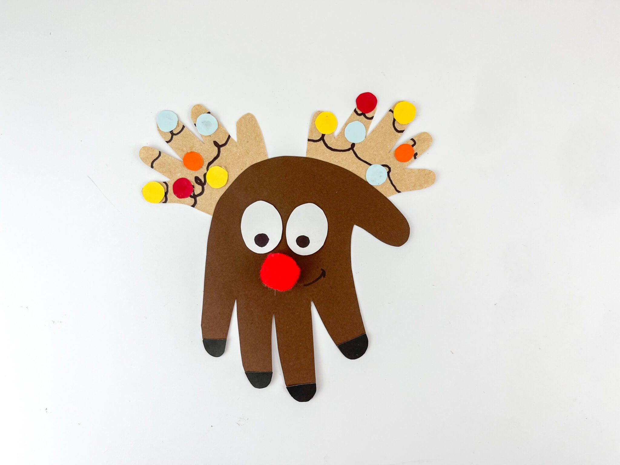 Handprint Reindeer Craft for Kids