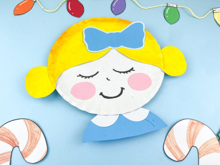 Nutcracker Clara Paper Plate Craft for Kids