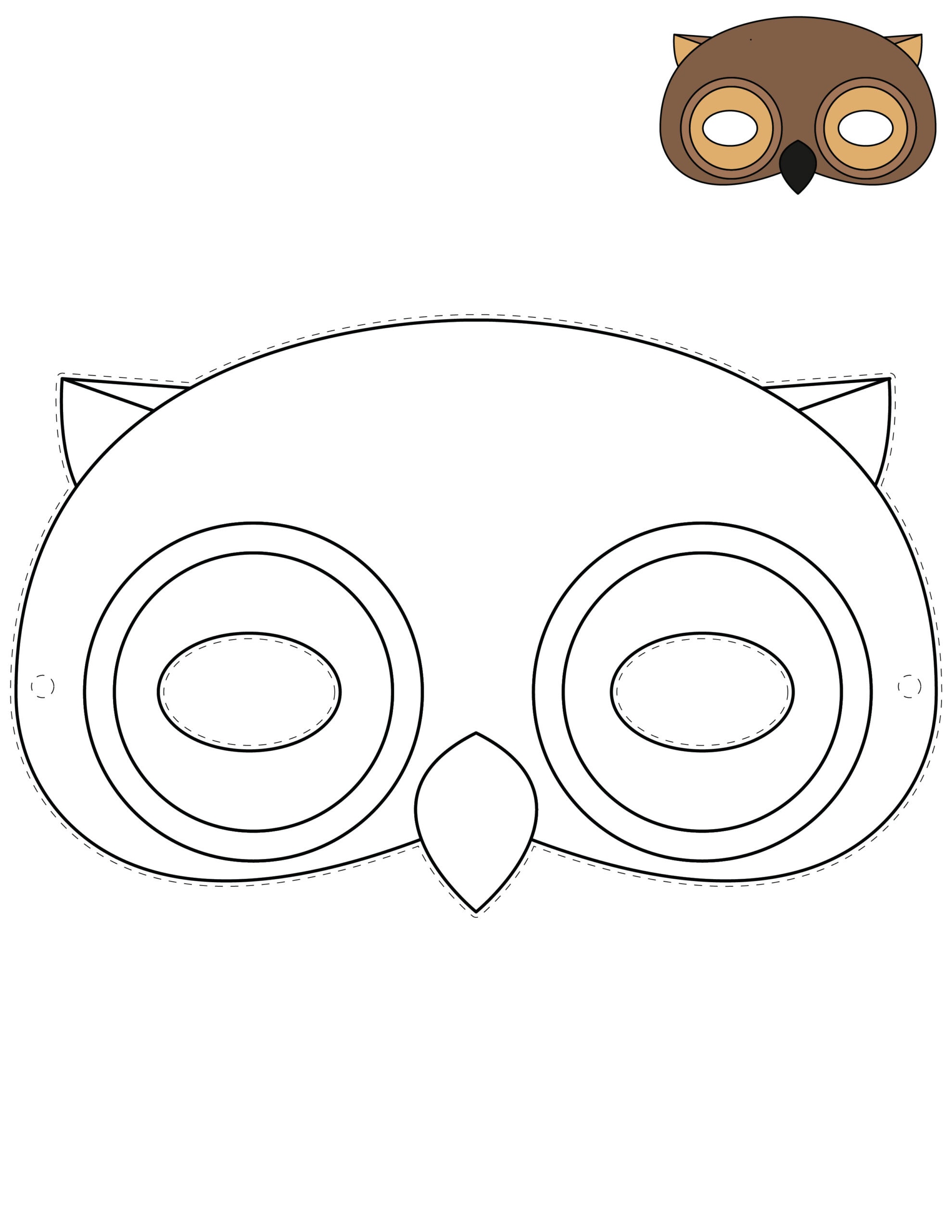 Woodland Animals Printable Masks