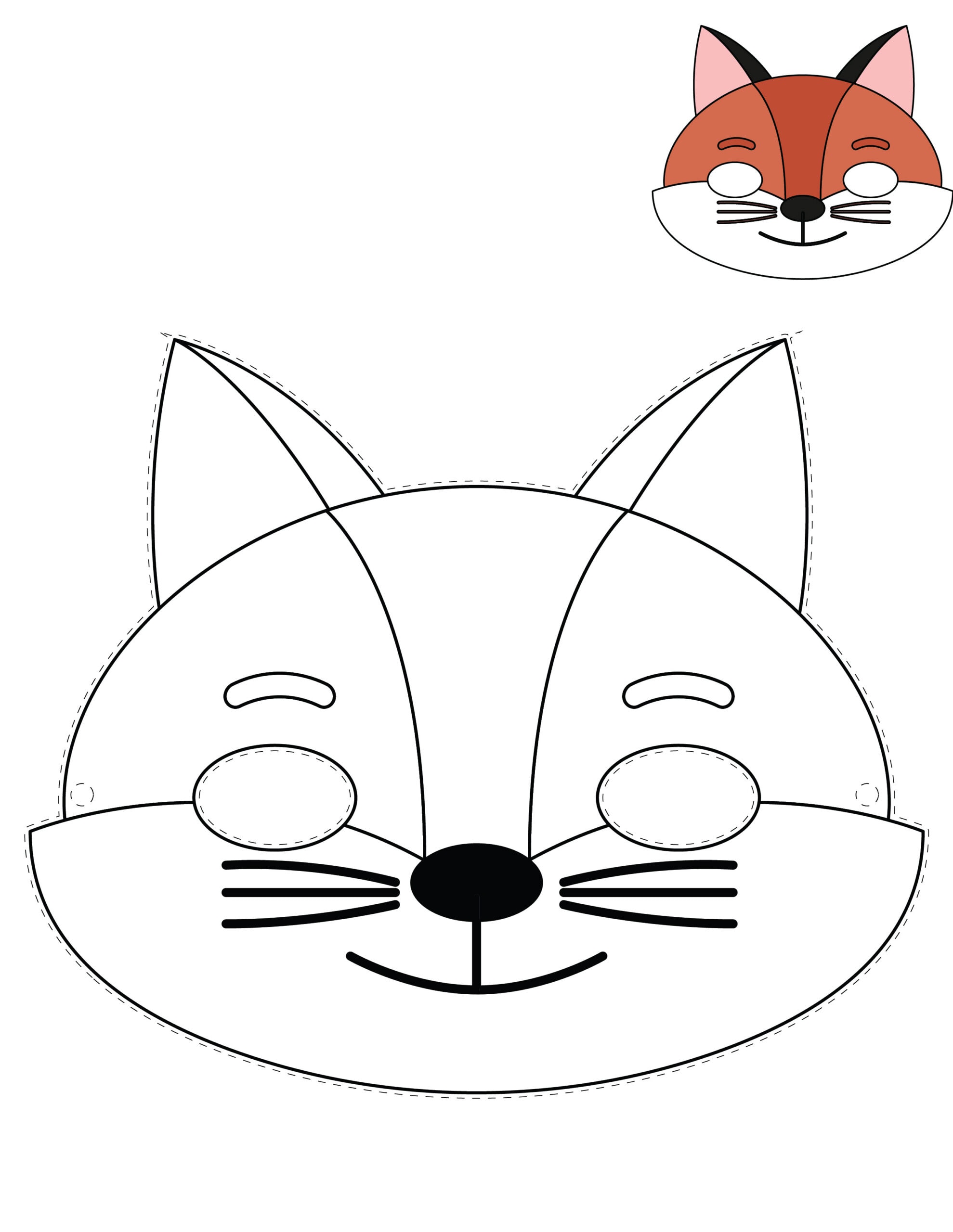 Woodland Animals Printable Masks