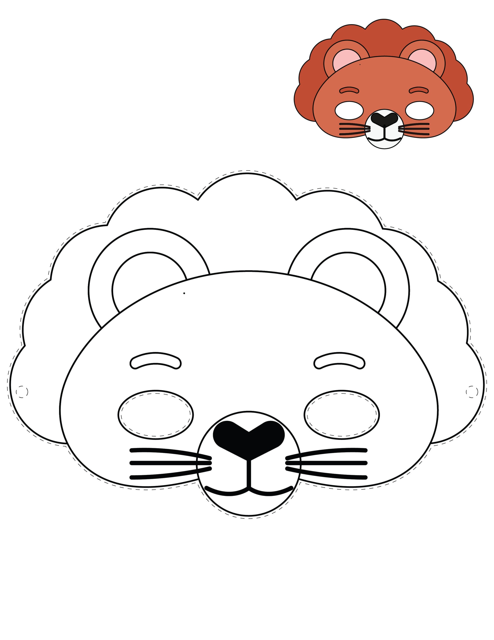 Woodland Animals Printable Masks