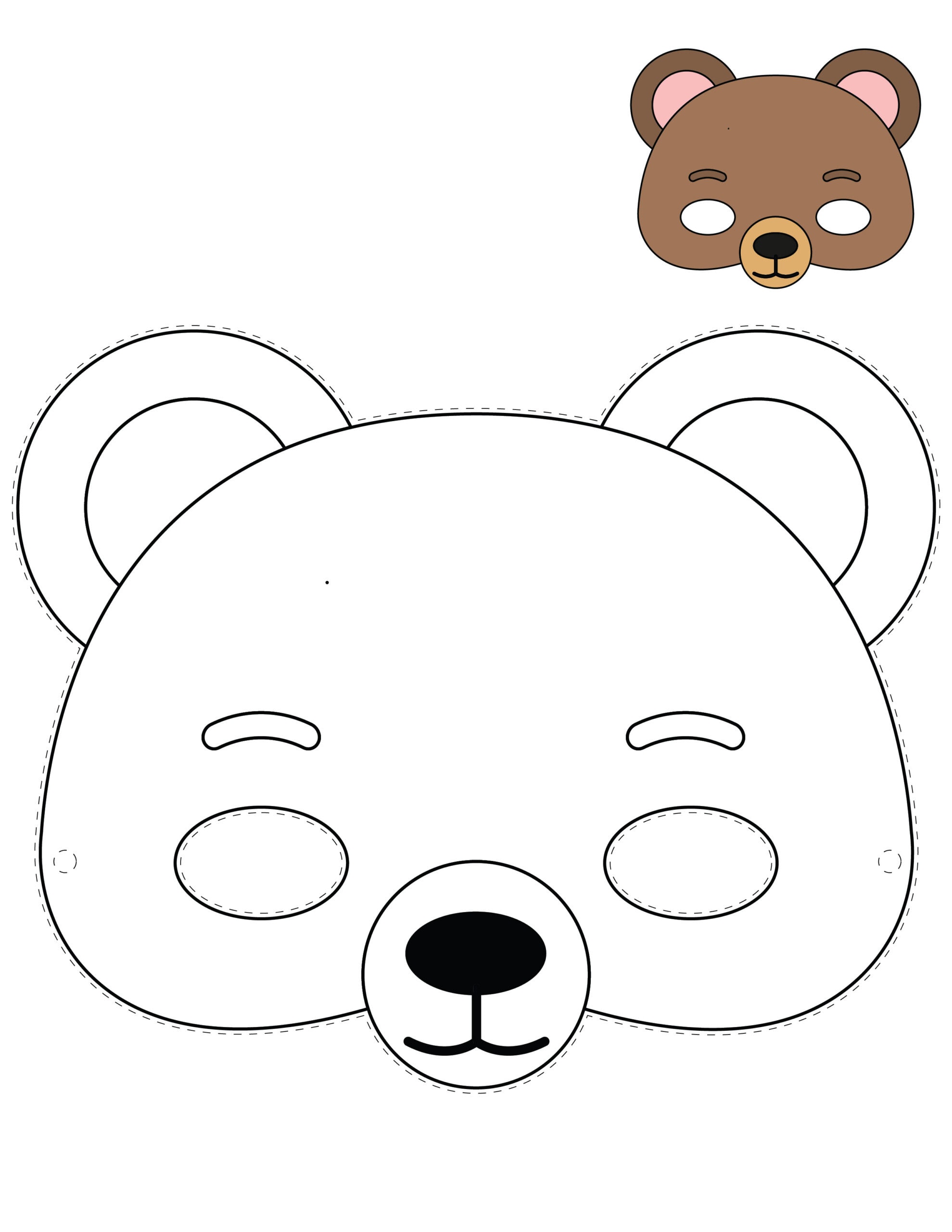 Woodland Animals Printable Masks