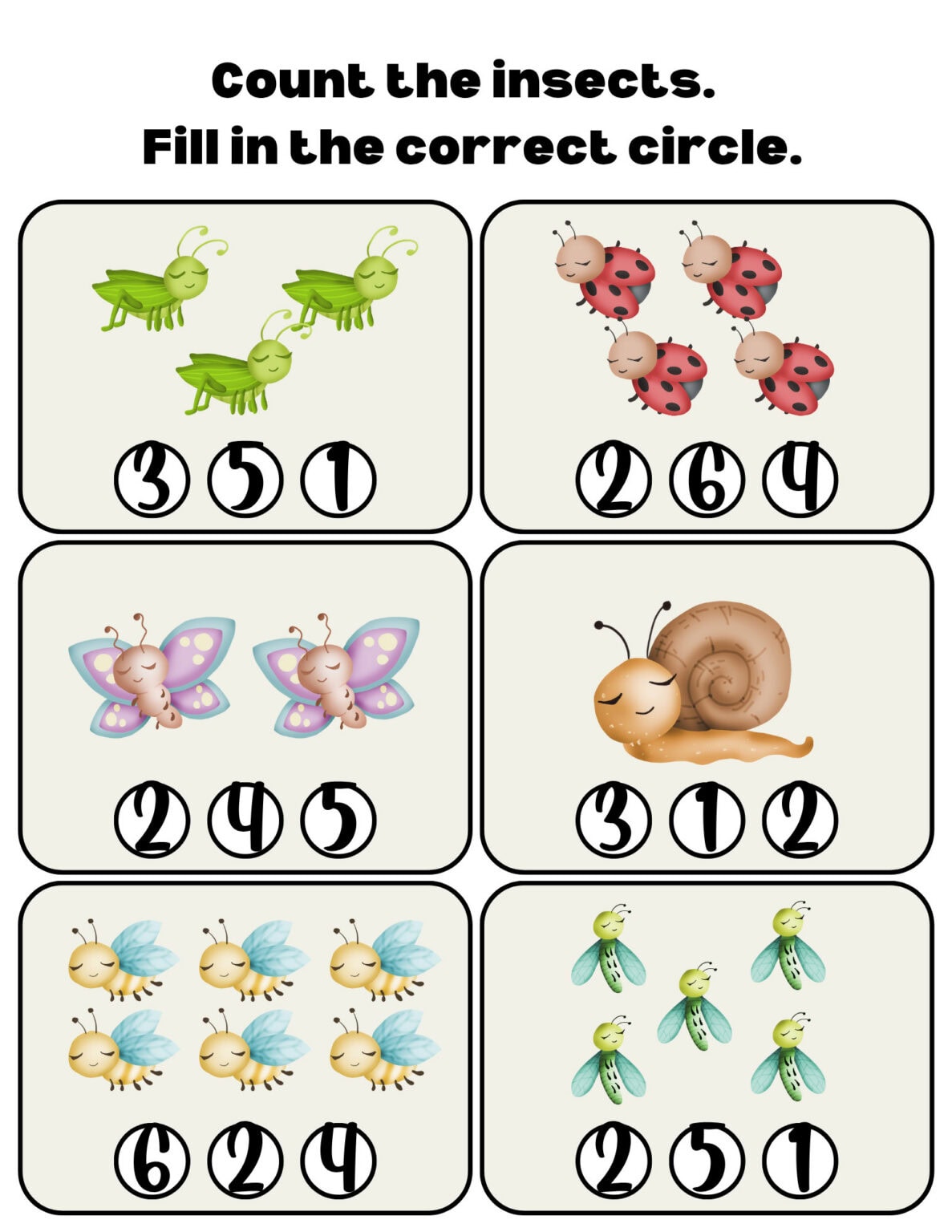 Preschool Math Counting Worksheets