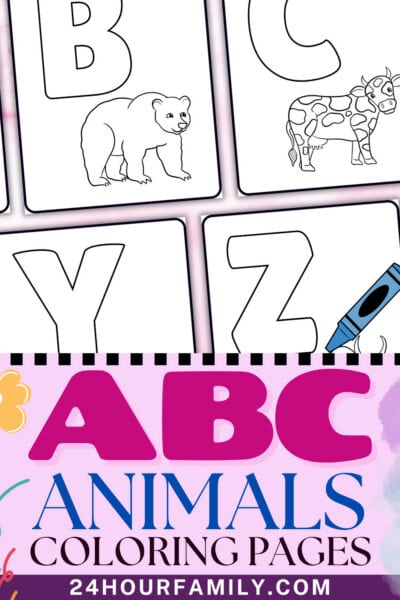 ABC Animals Coloring Pages (Free To Print)