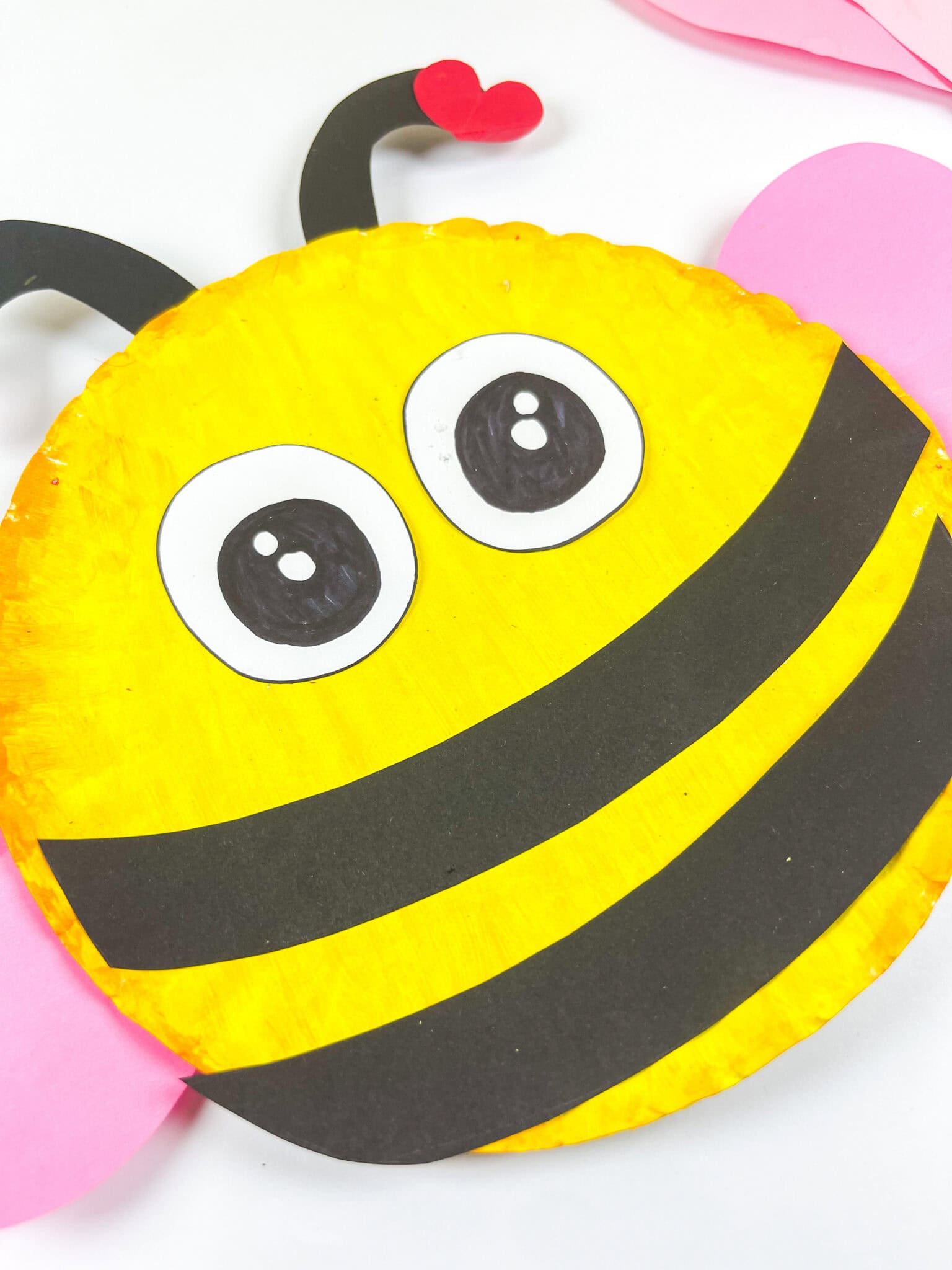 Paper Plate Bee Craft (Free PDF Bee Printable Template)
