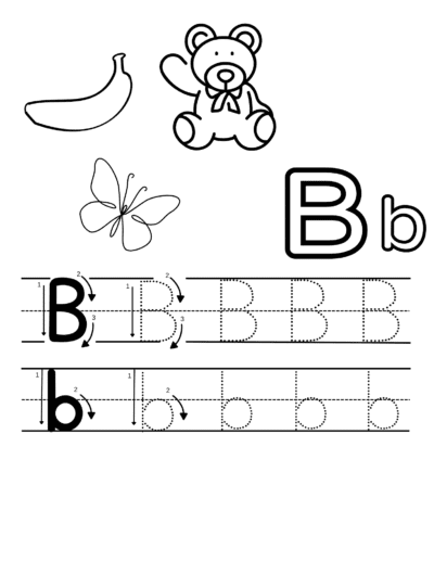 Alphabet Trace and Color Worksheets