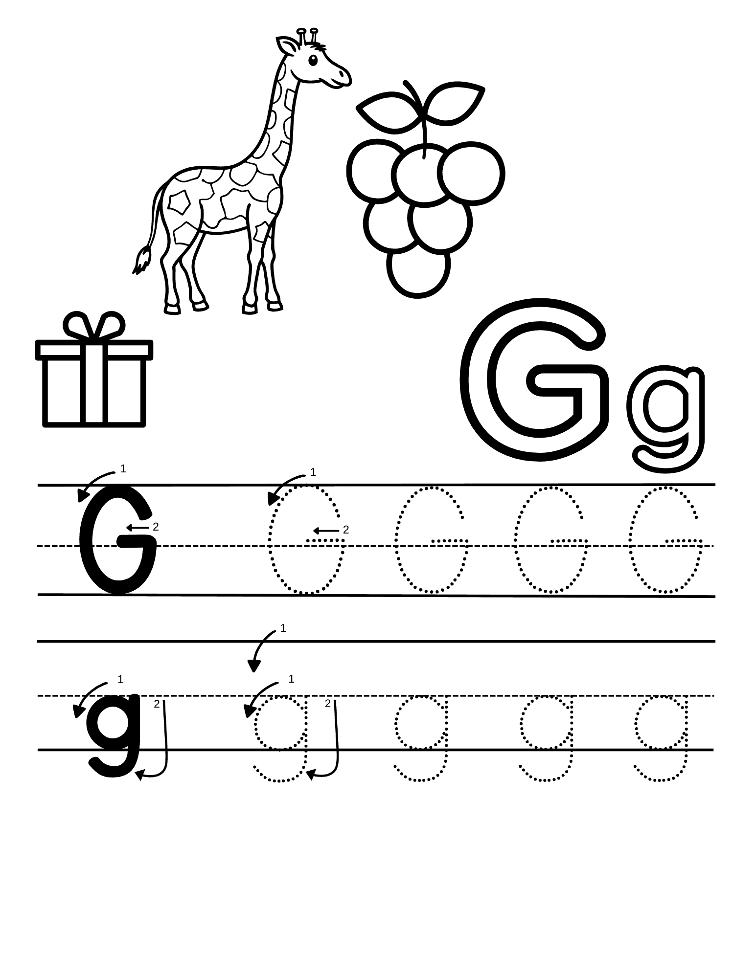 Alphabet Trace and Color Worksheets