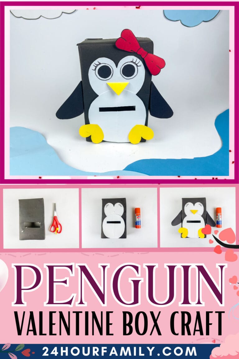 Penguin Valentine's Day Box Craft