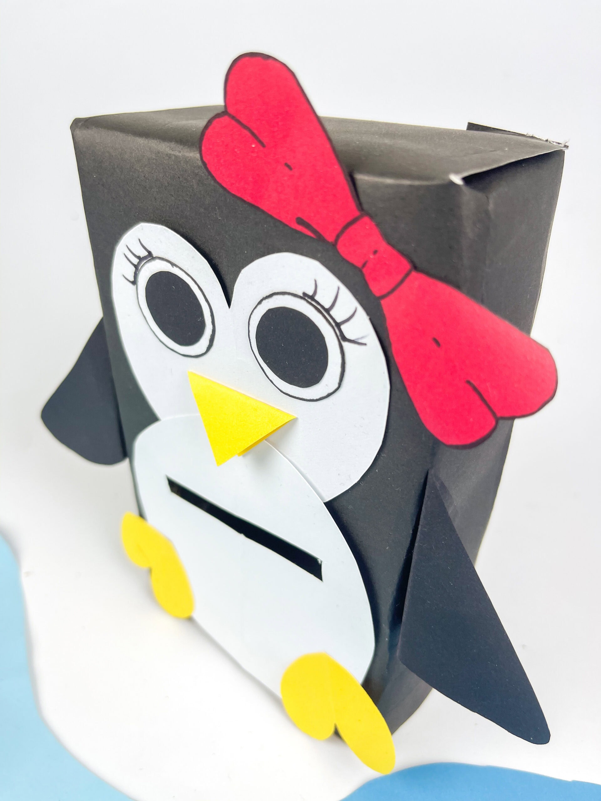 Penguin Valentine's Day Box Craft