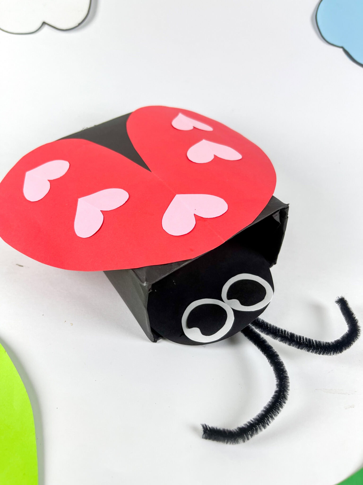 Ladybug Valentine's Day Box Craft