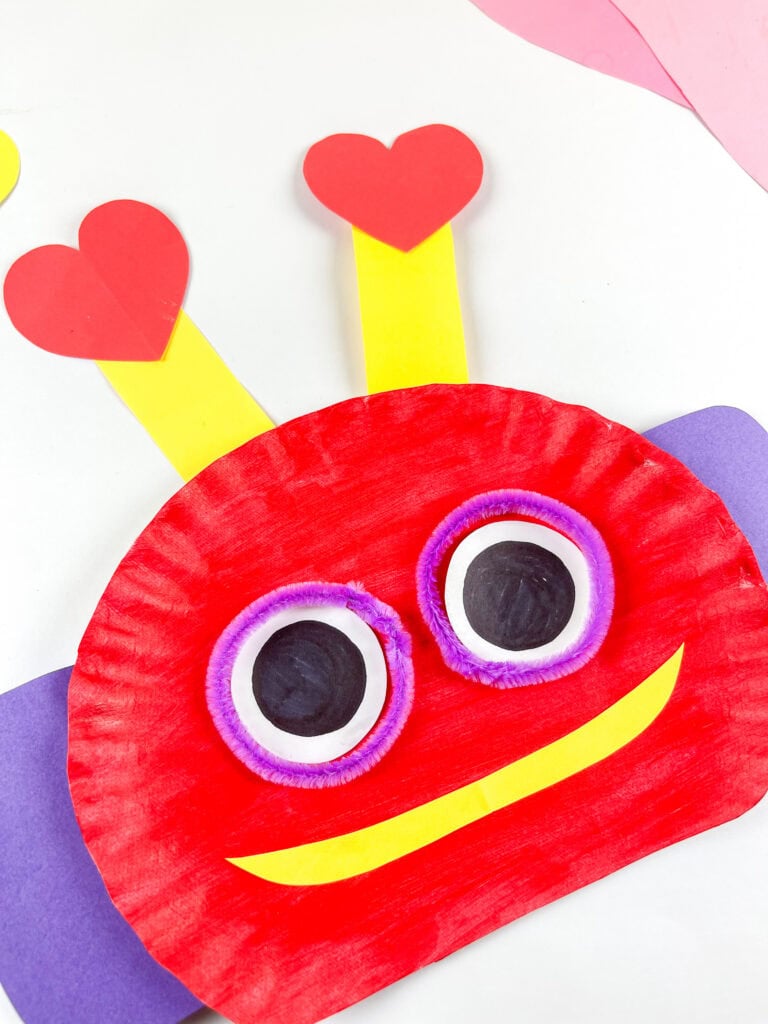 Valentine's Day Robot Paper Plate Craft