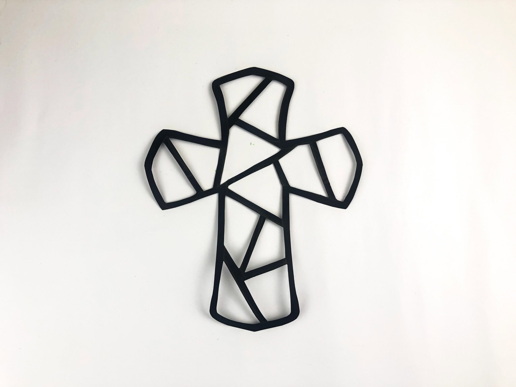 Cross Suncatcher Craft (Free Cross Template)