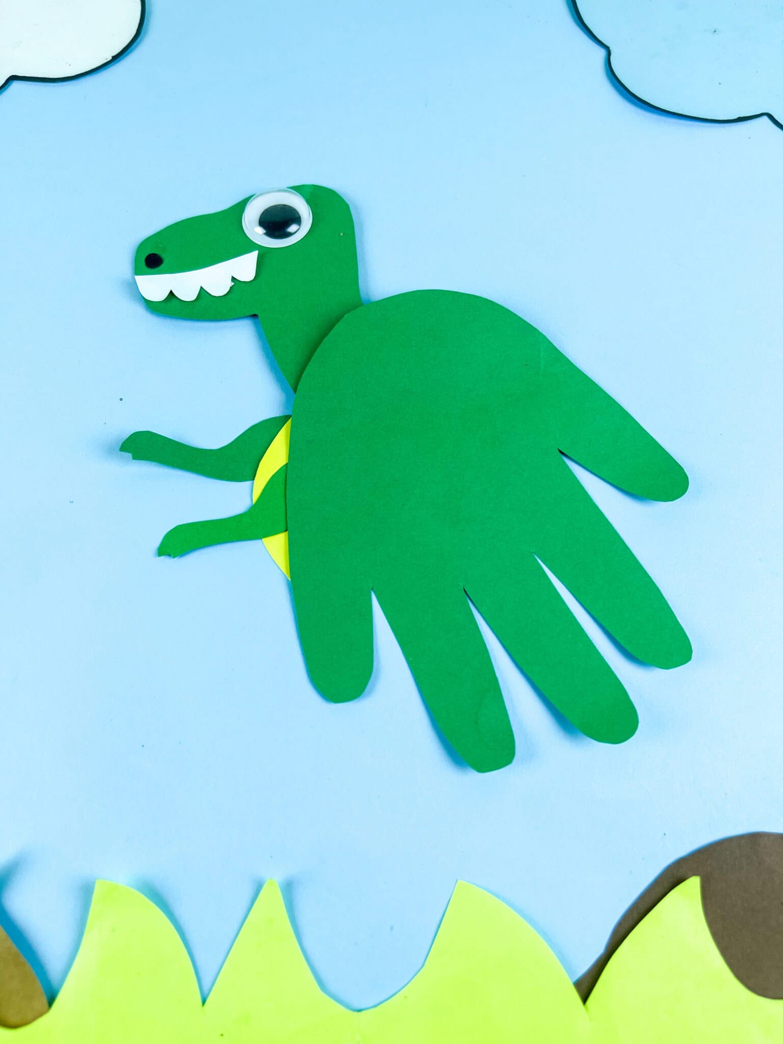 Tyrannosaurus Rex Handprint Craft