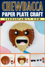 Chewbacca Paper Plate Craft (Free PDF Template)