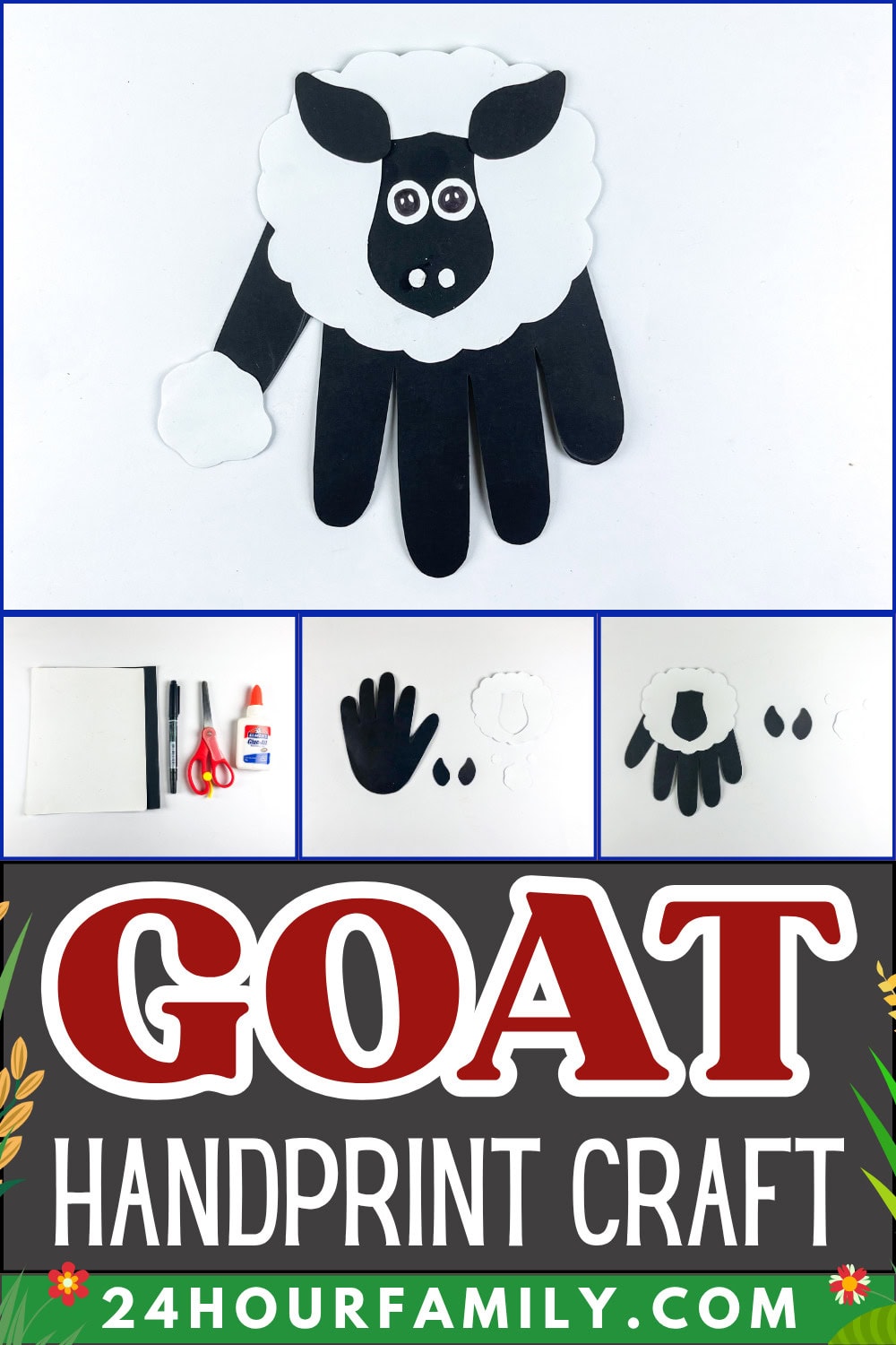 Goat Handprint Craft