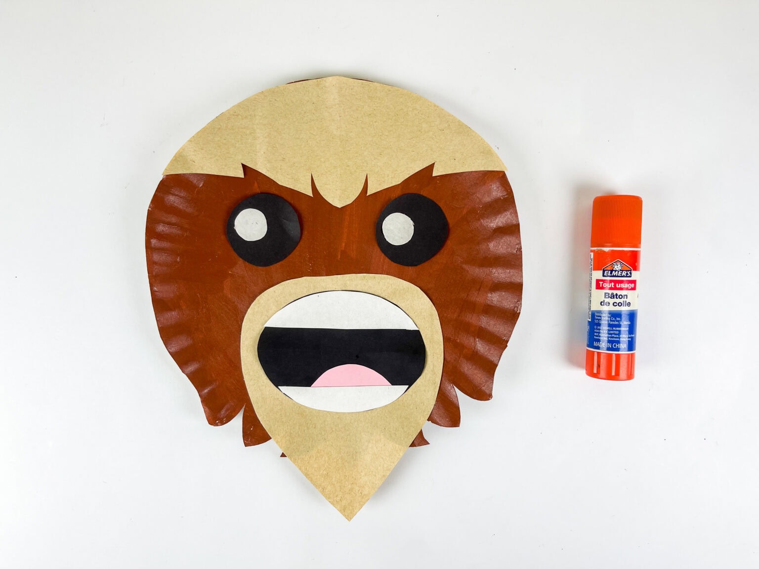 Chewbacca Paper Plate Craft (Free PDF Template)