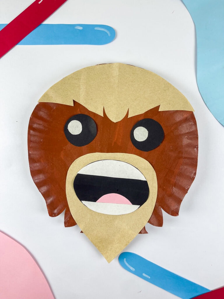 Chewbacca Paper Plate Craft (Free PDF Template)