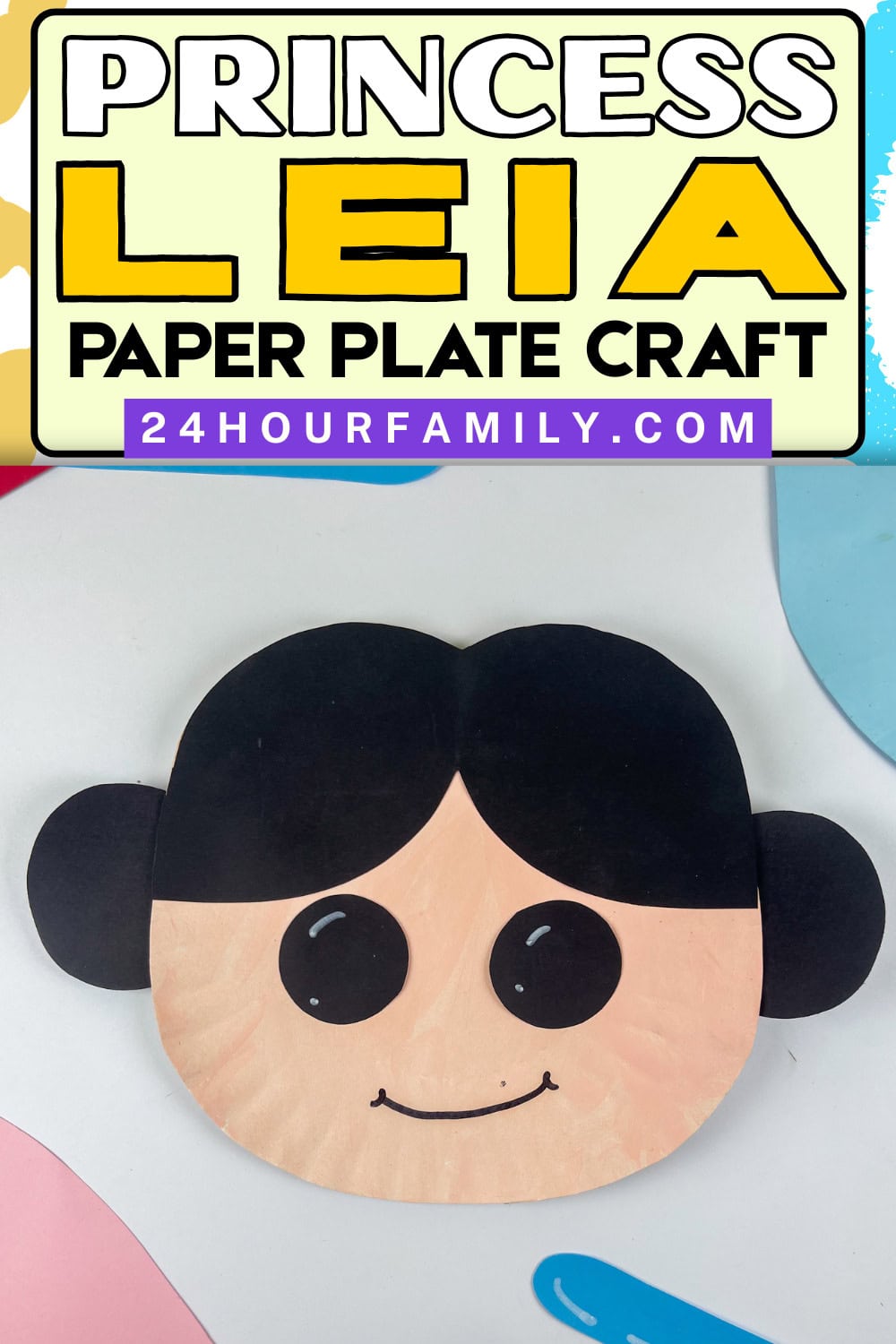 Princess Leia Paper Plate Craft