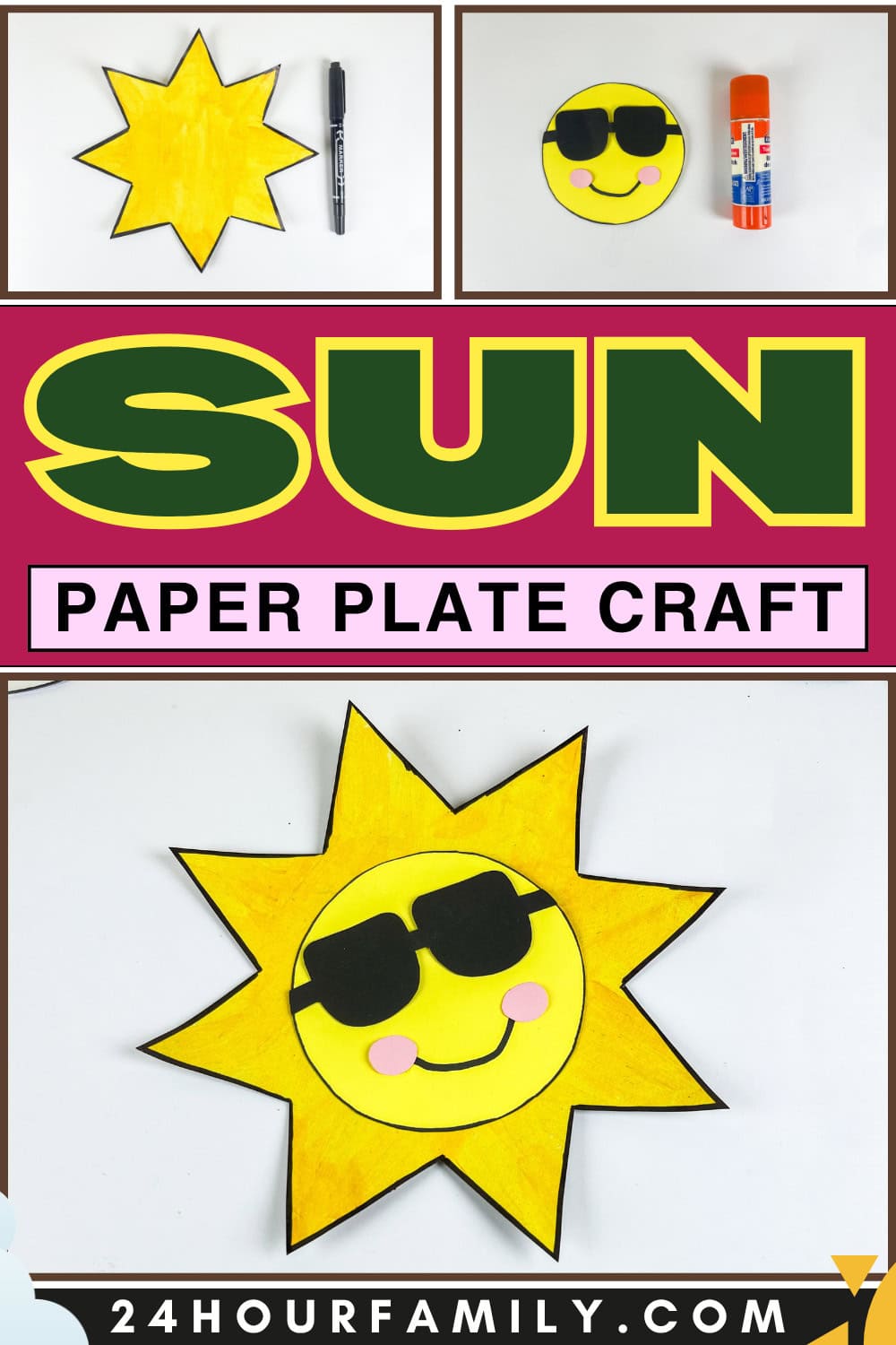 Sun Paper Plate Craft