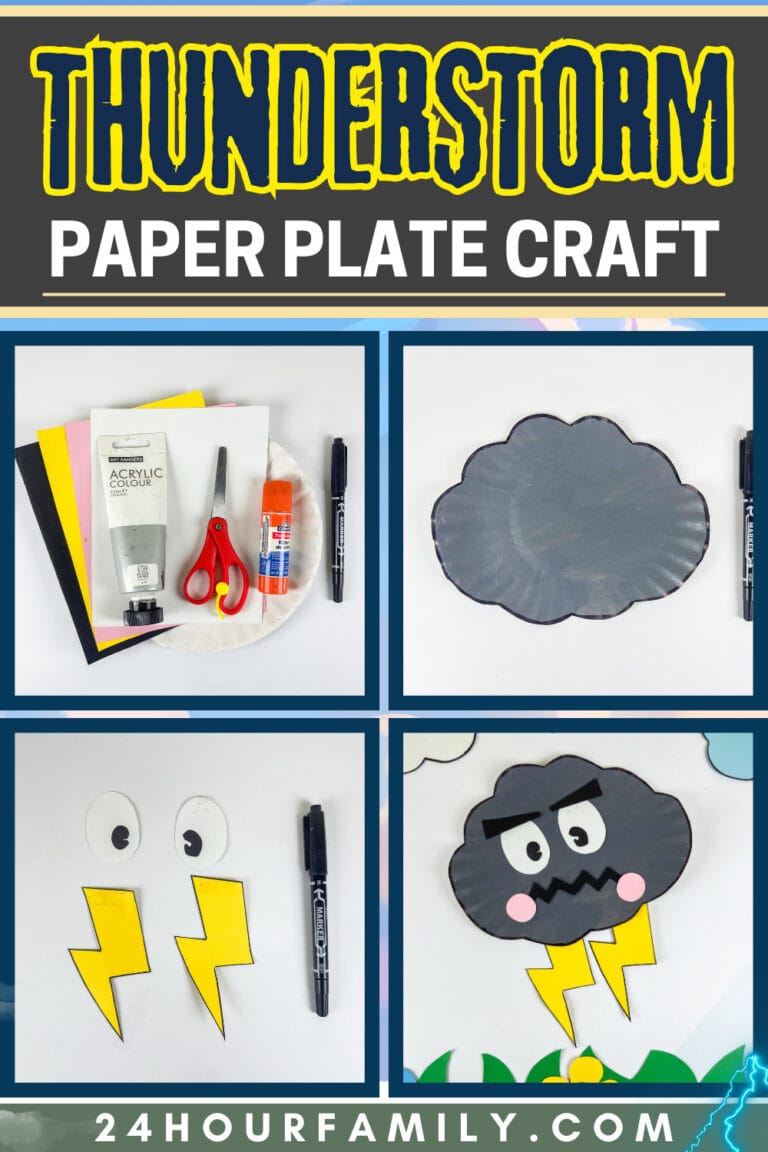Thunderstorm Paper Plate Craft